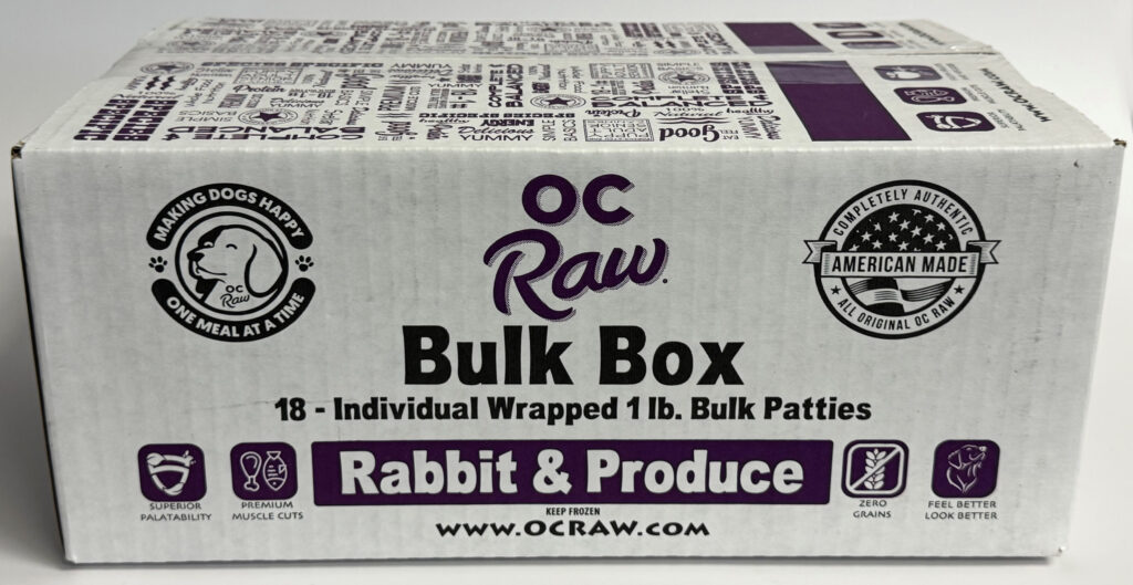 RABBIT & PRODUCE ~ 18# Bulk Box - OC Raw